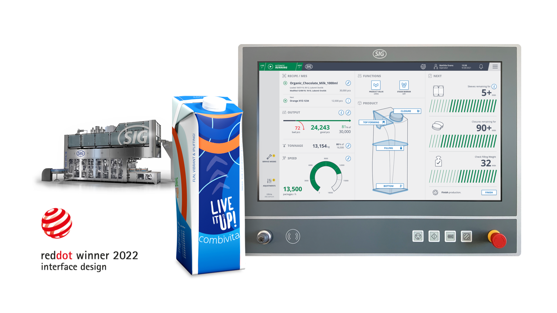 HMI Project | Red Dot Award für ›SIG CRUISER‹