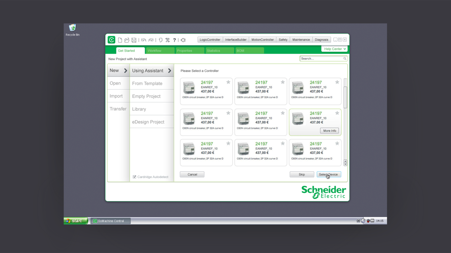 HMI Project | Schneider Electric – SoMachine
